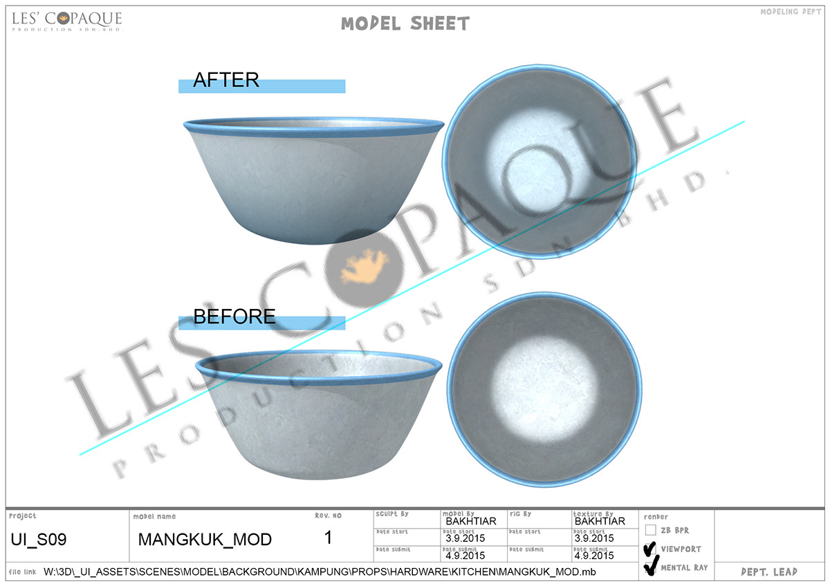 ArtStation - My job during Practical at Les' Copaque Production