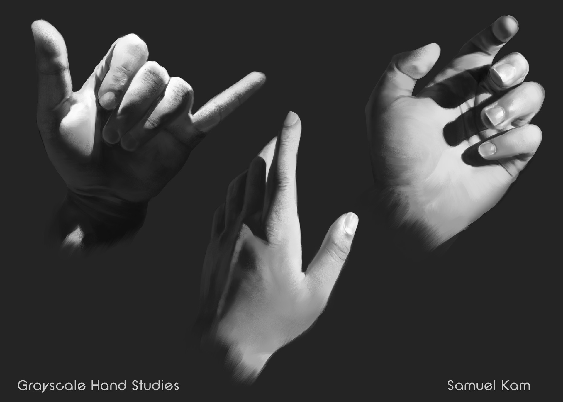 ArtStation - Hour and a Half Hand Studies
