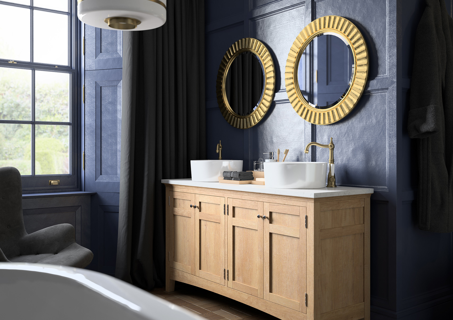 ArtStation - Blue Bathroom - Full CGI
