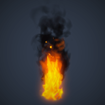 realistic fire unity