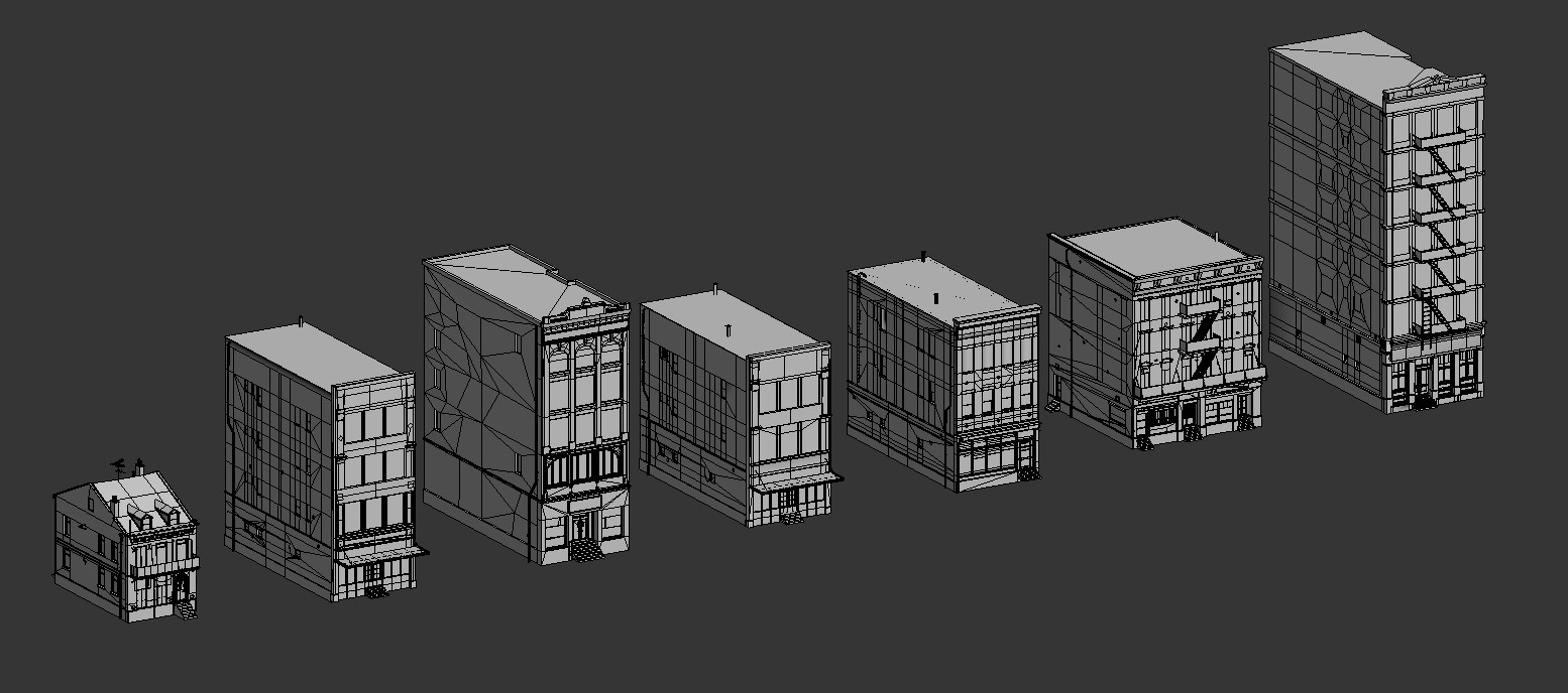 ArtStation - Modular building, asset test with Houdini