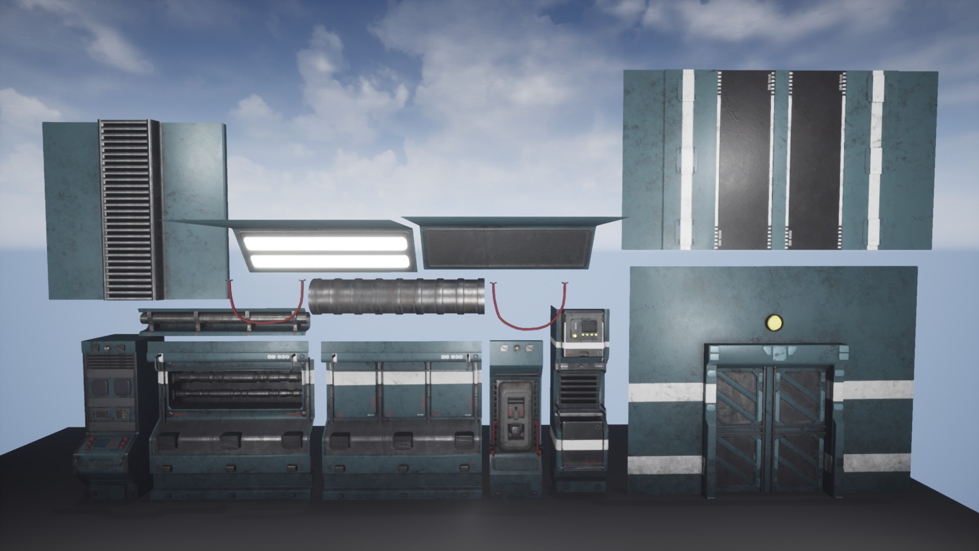 Daniel Bibby - Sci-Fi Corridor - Modular environment.