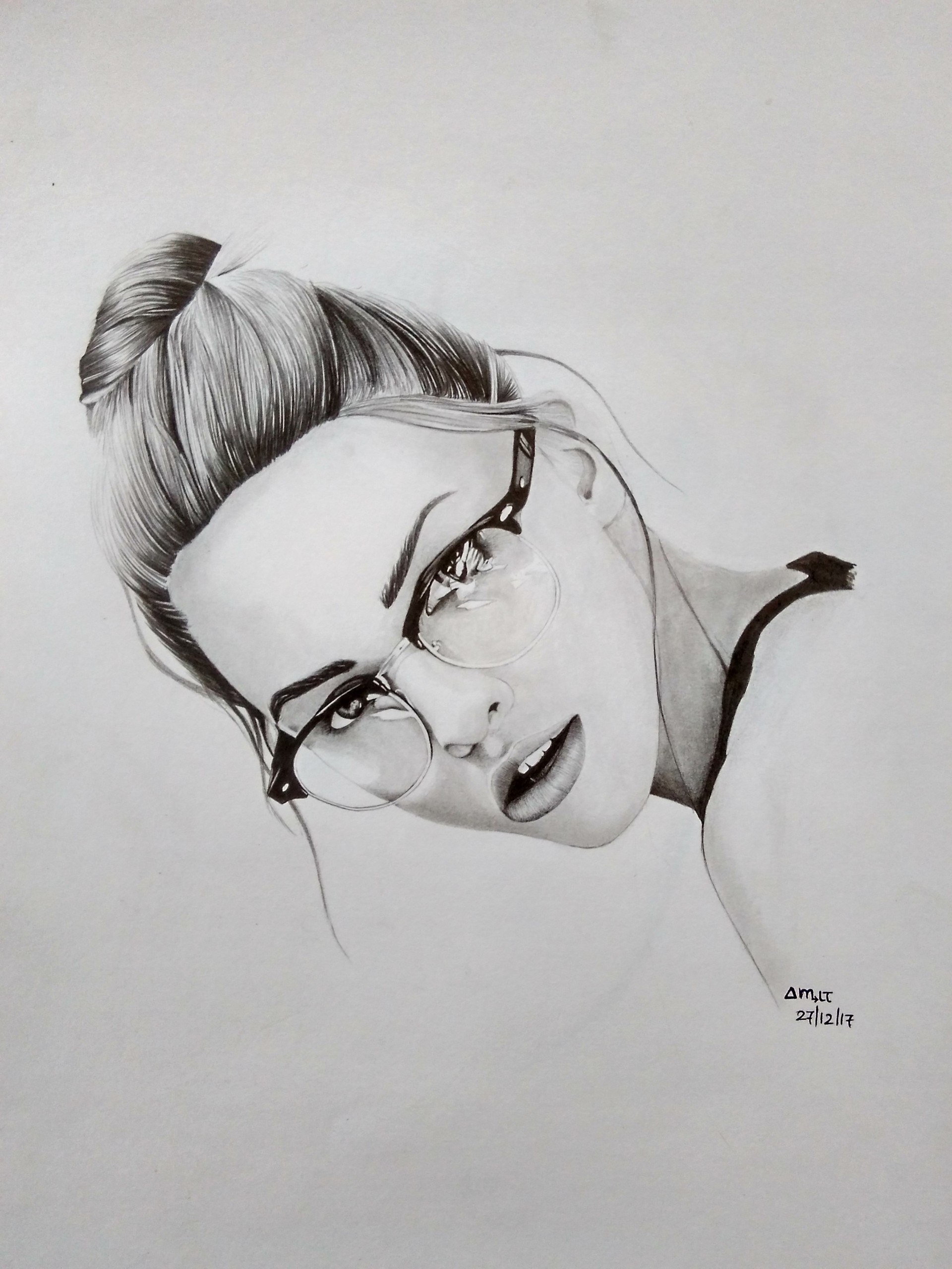 ArtStation - Portrait sketch of model