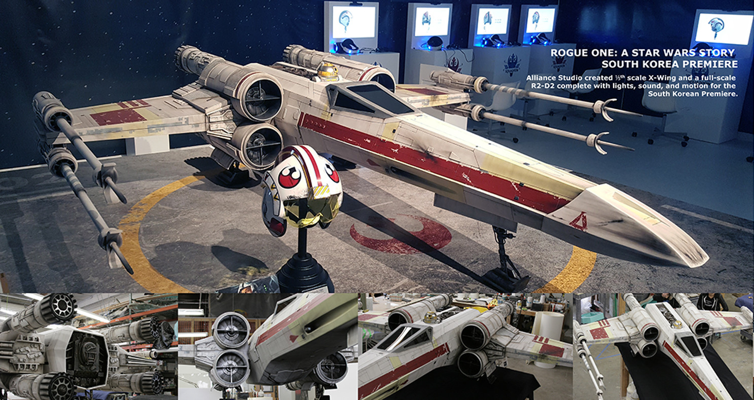 D D - X-wing scale model