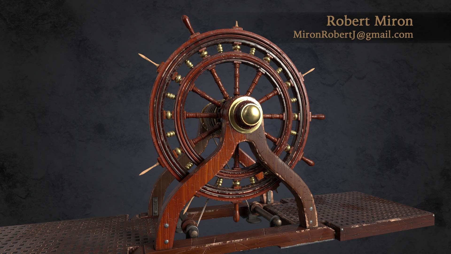 Robert Miron - 18th Century Pirate Wheel