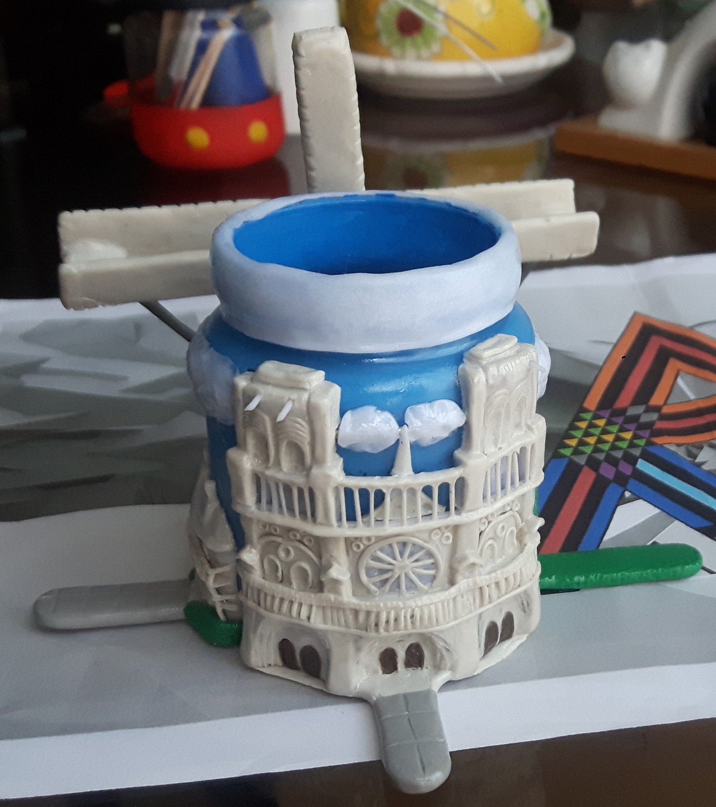 Artis Manus - Notre-Dame cathedral polymer clay design