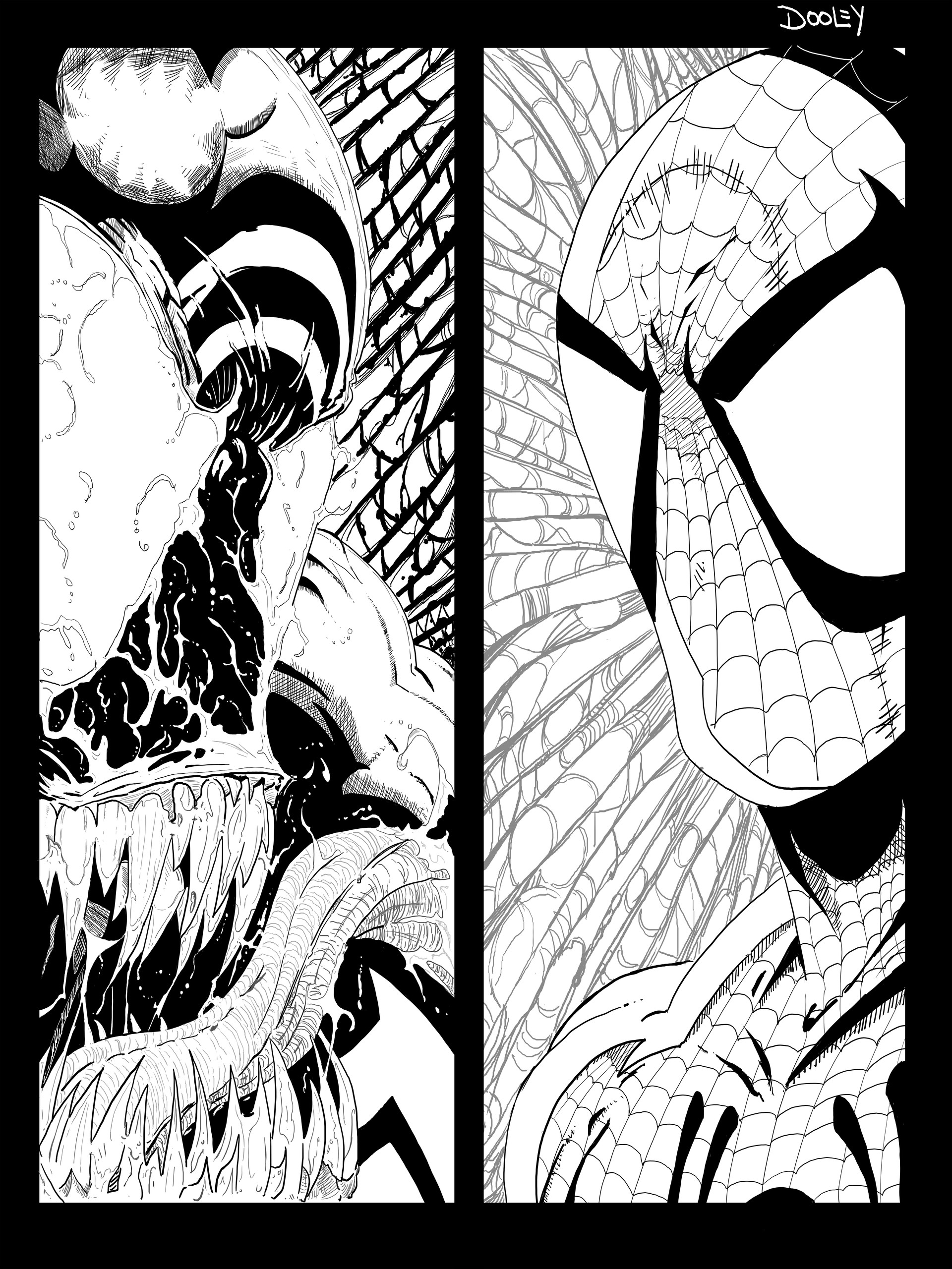 ArtStation - Spider-man and Venom Panel
