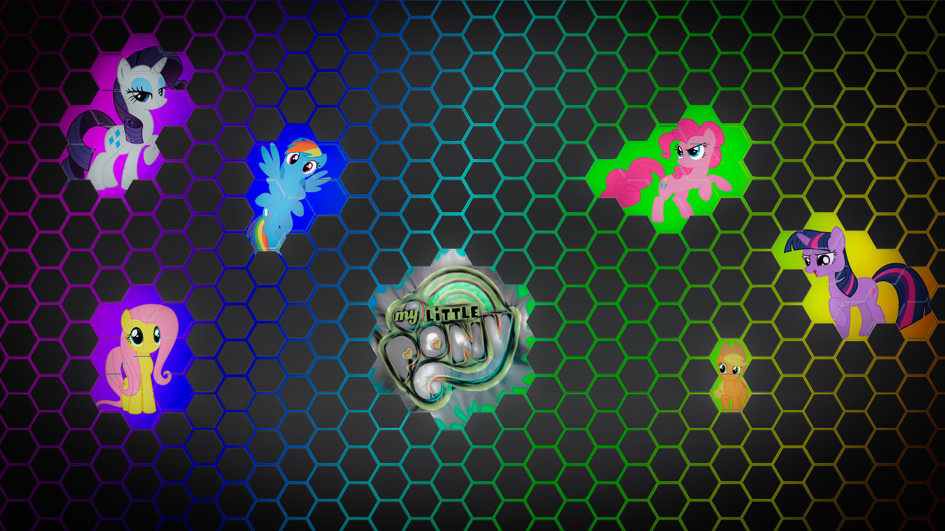 ArtStation - My little Ponys Hexagon Wallpaper (02/18)
