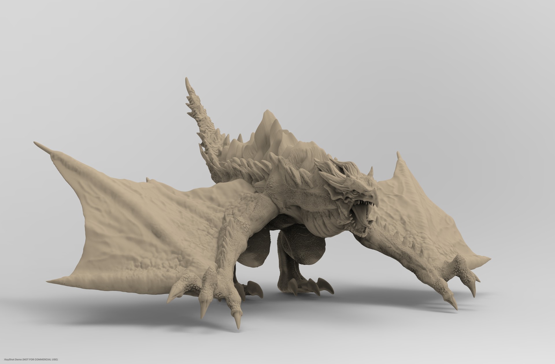 ArtStation - Updated Dragon Sculpt Study
