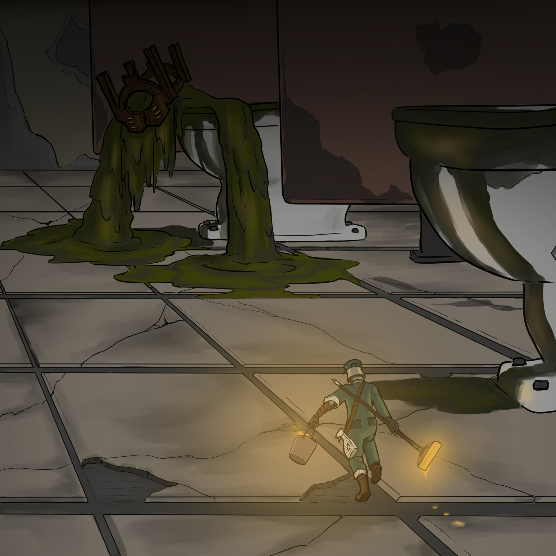 ArtStation - Dark Souls, Except You're a Janitor