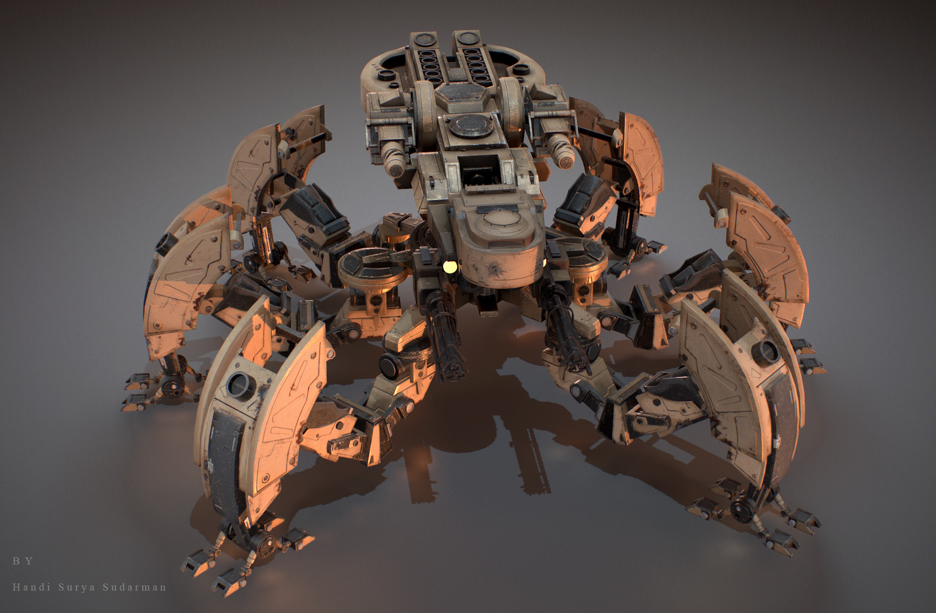 ArtStation - Desert Spider Tank