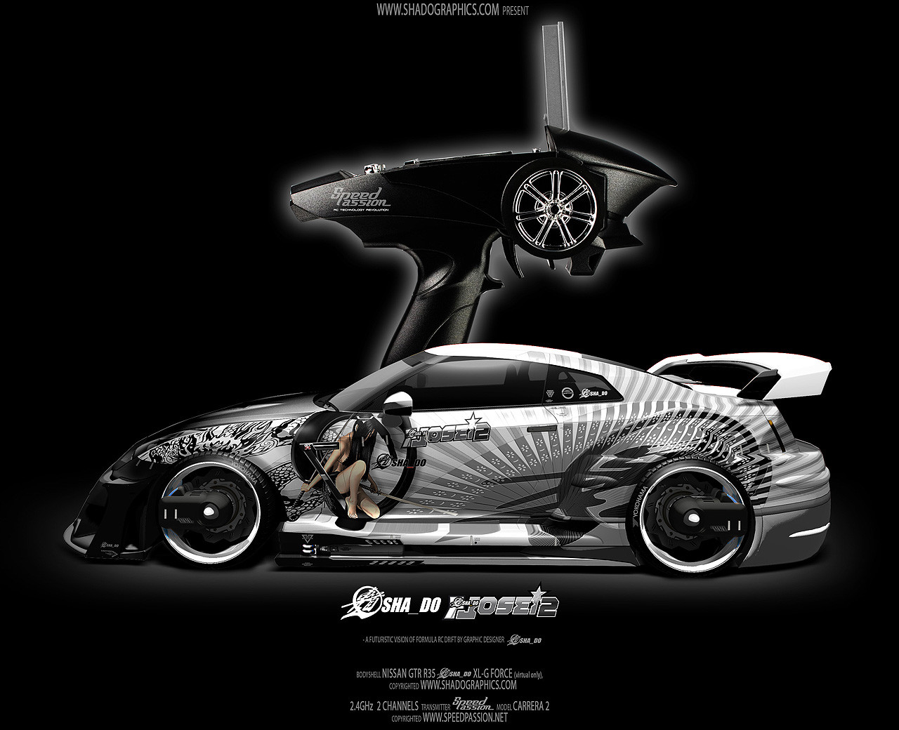 ArtStation - [ 2010 ] R35&Z33 bases for Liveries of RC DRIFT bodies