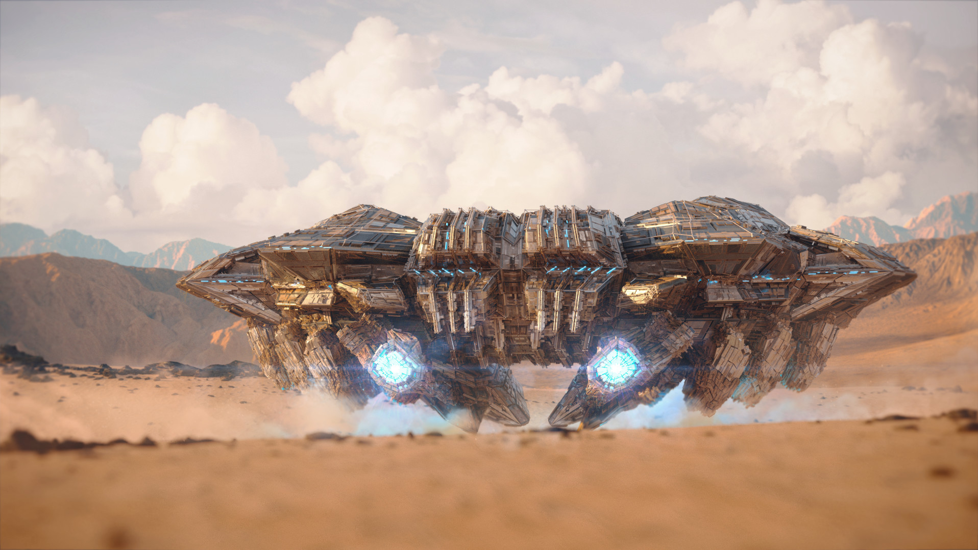 ArtStation - Alien Crab Ship