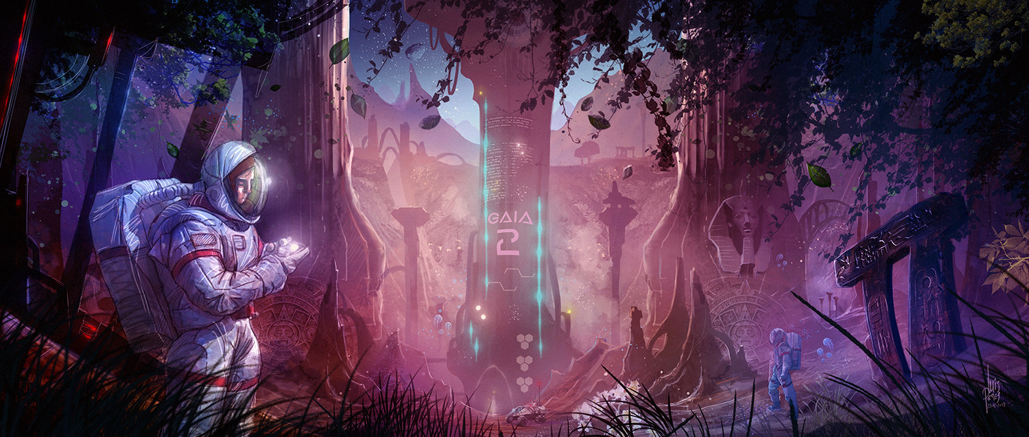 ArtStation - “MONUMENTS OF MARS : TERRAFORMING TECH – GAIA 2”