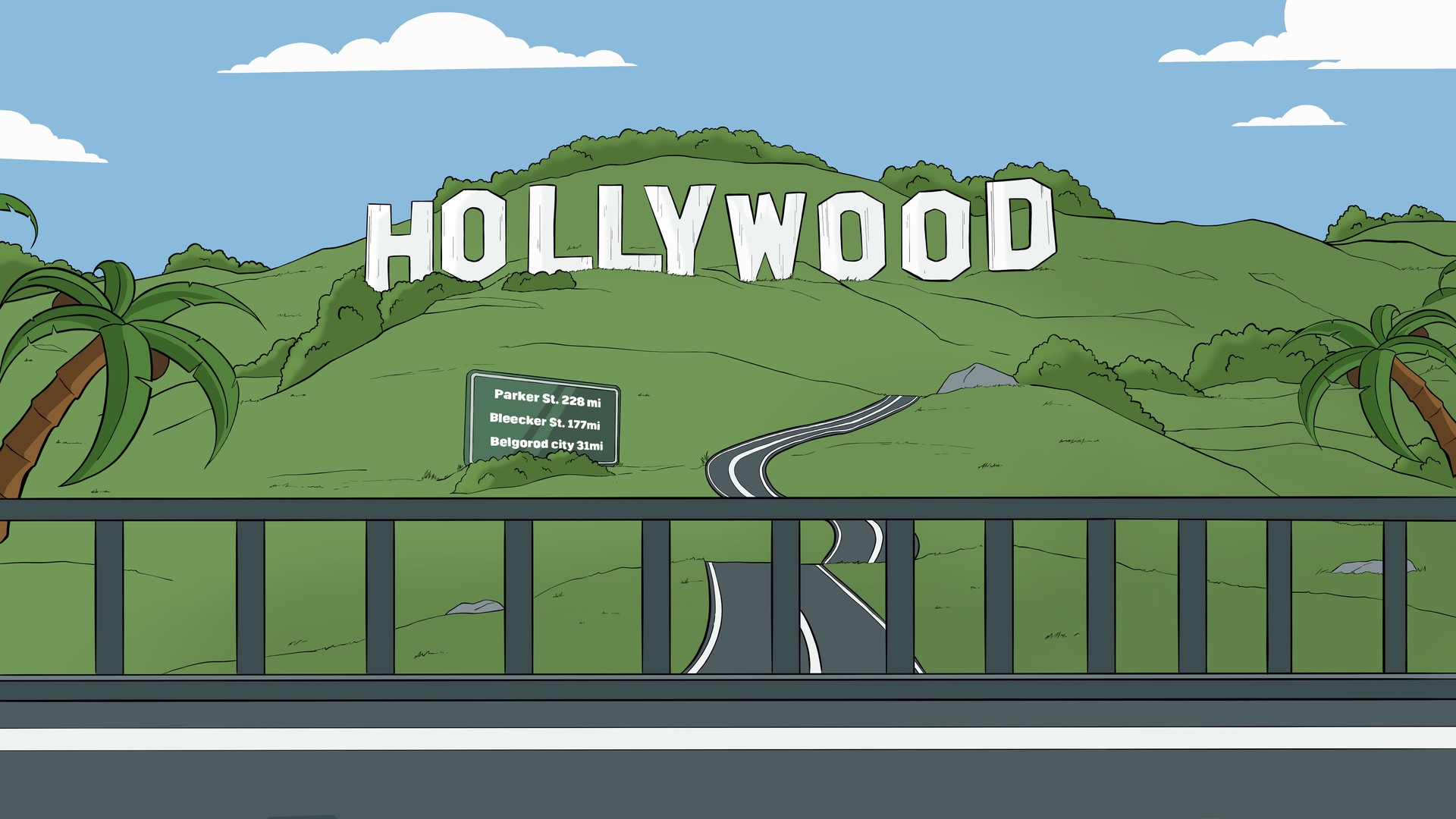 Hollywood Sign Animation