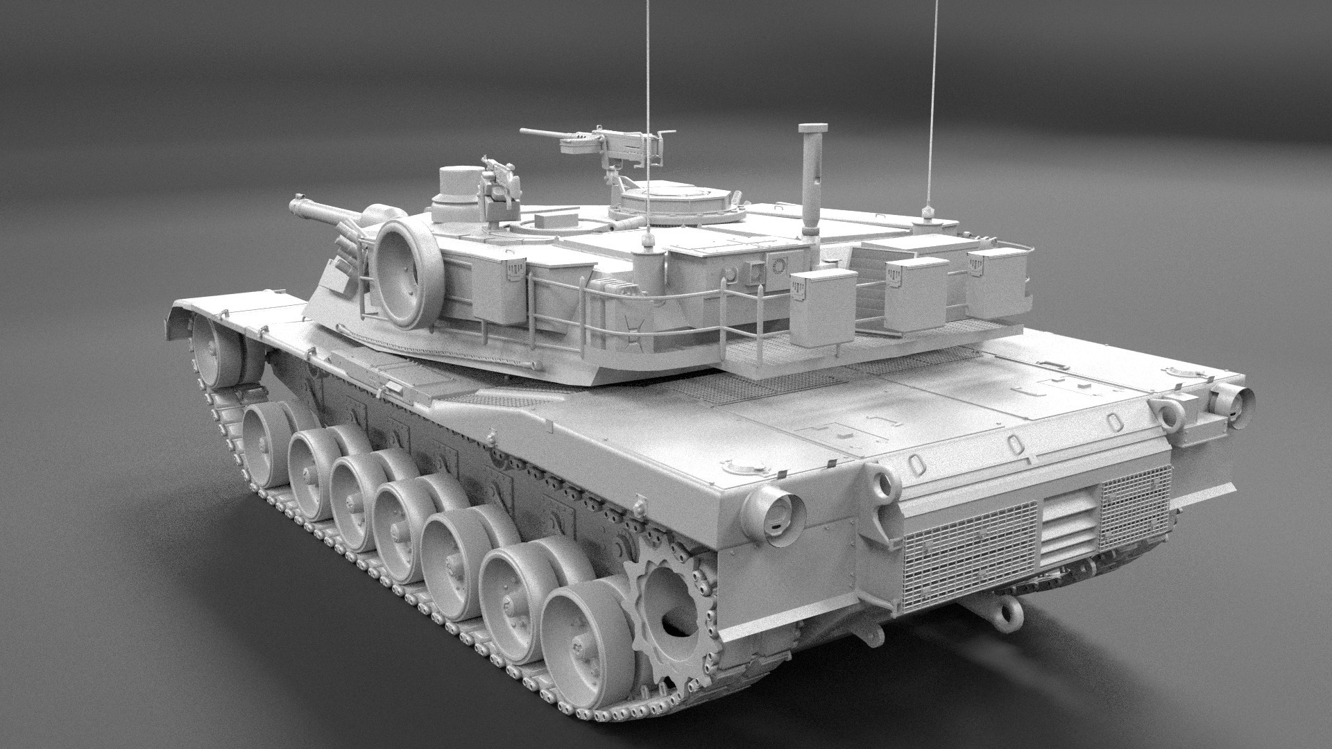ArtStation - M1A1 Abrams Model
