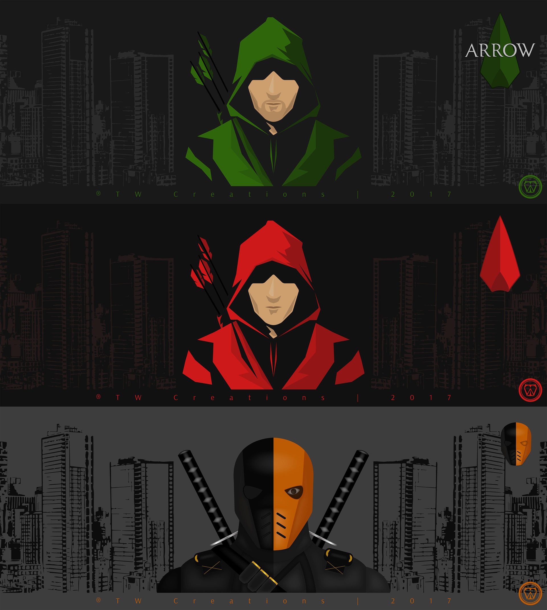 ArtStation - DC Comics Arrow Vector Character Icons