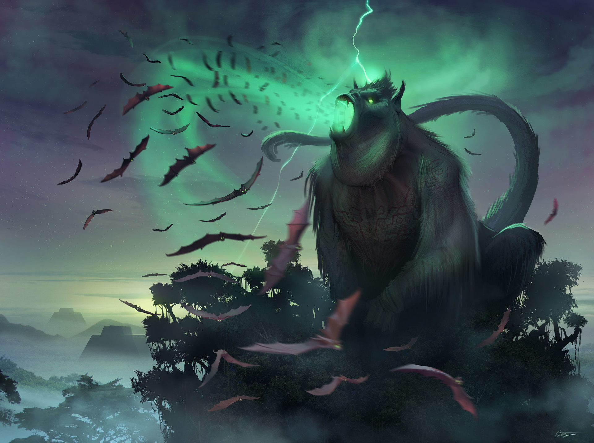 Anthony Hutchings - Forest Spirit - Creature design