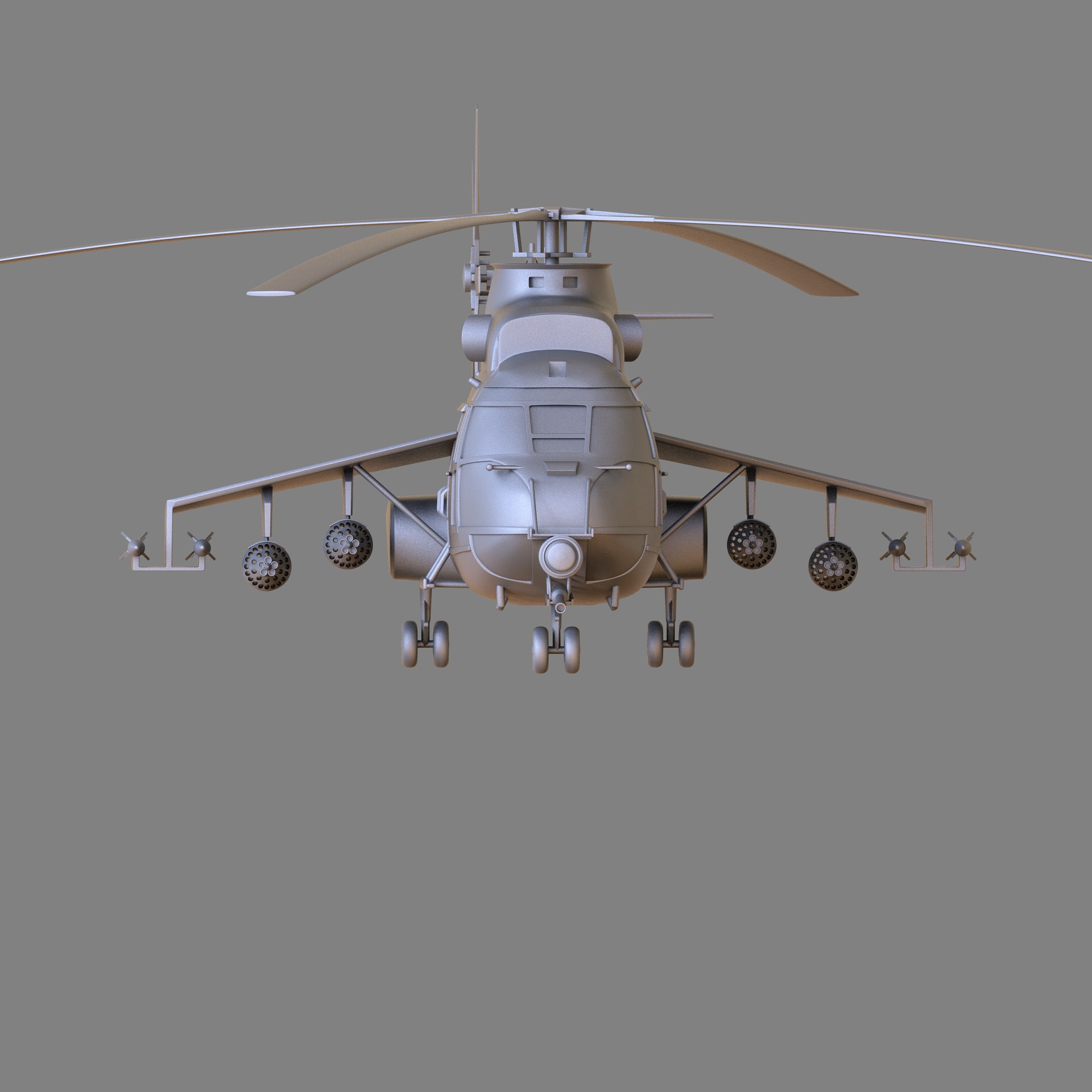SteelWolf - 3D model for the board game - helicopter MI-24 (version ...
