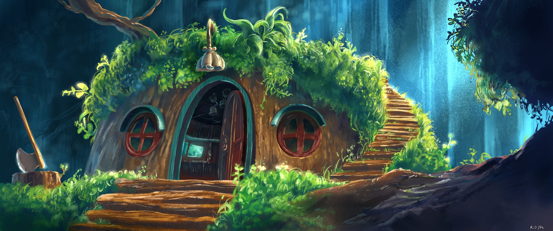 ArtStation - Forest house