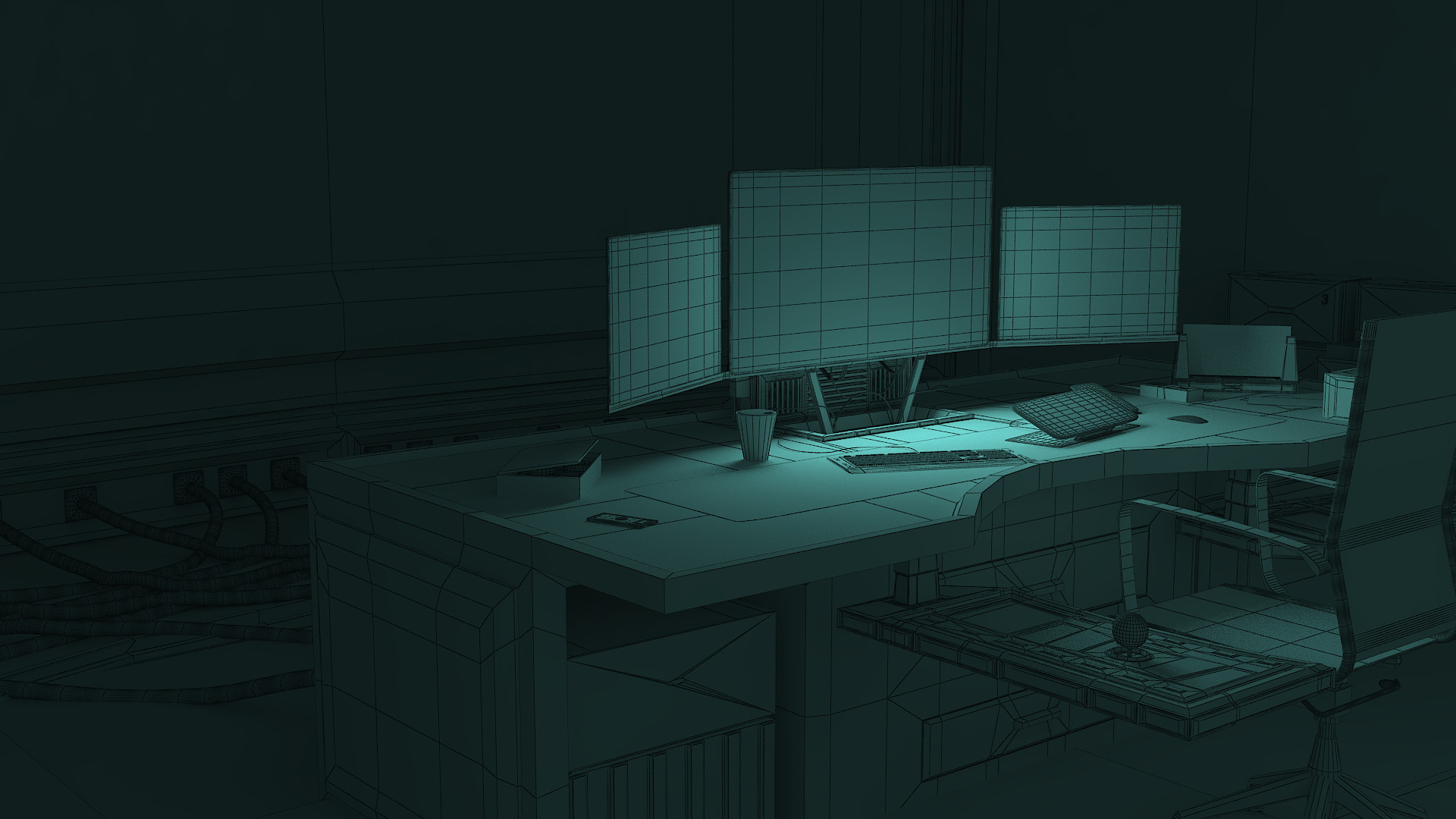 Tony Setiabudi - Cyberpunk Control Room