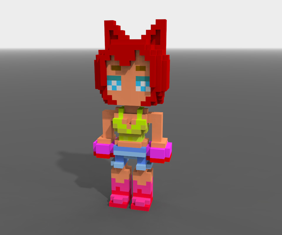 ArtStation - Voxel Model for Staxel game