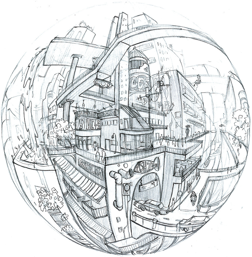 fish eyeball drawing