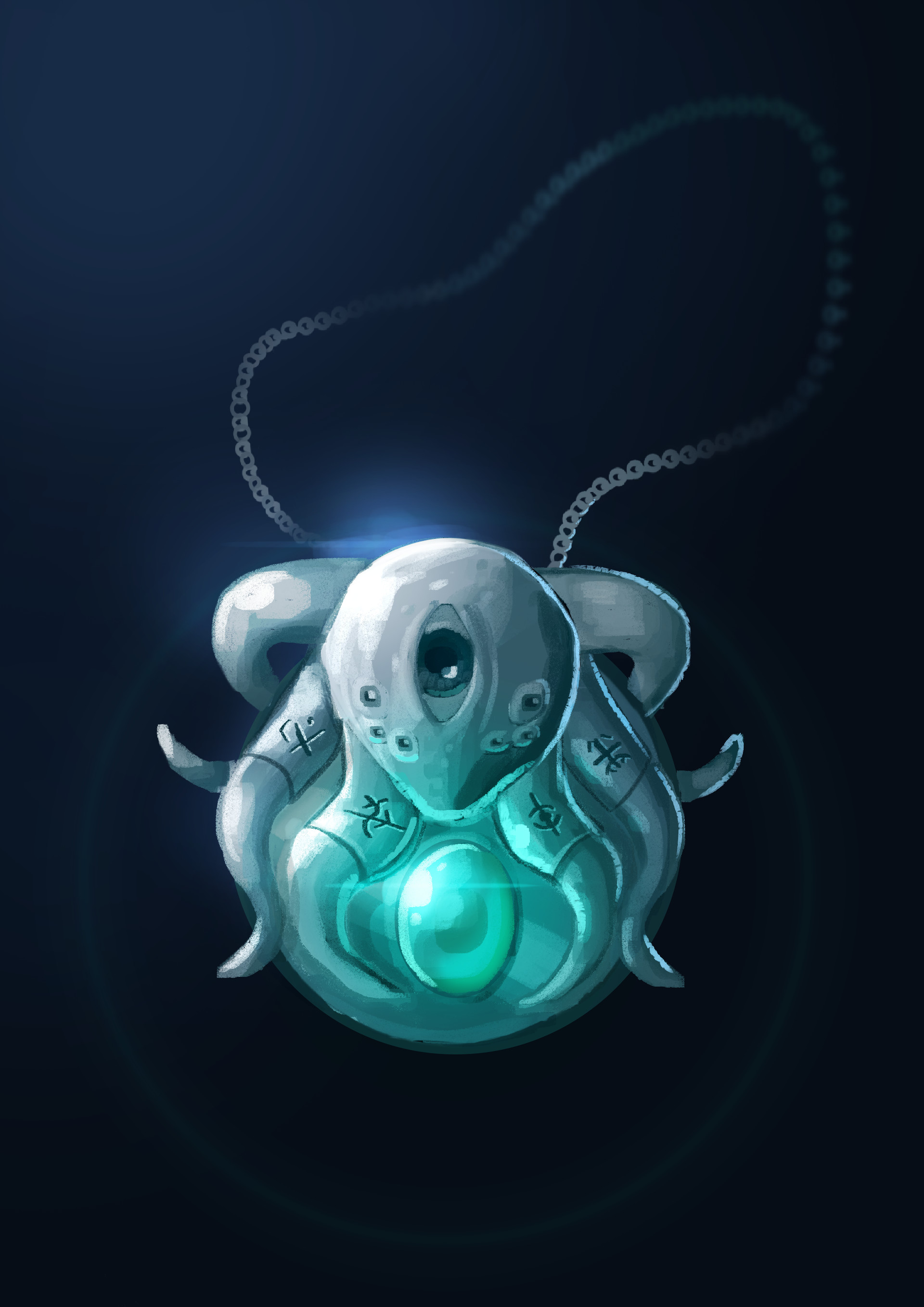 Ryan van der Sman - DnD prop: Eldritch Amulet