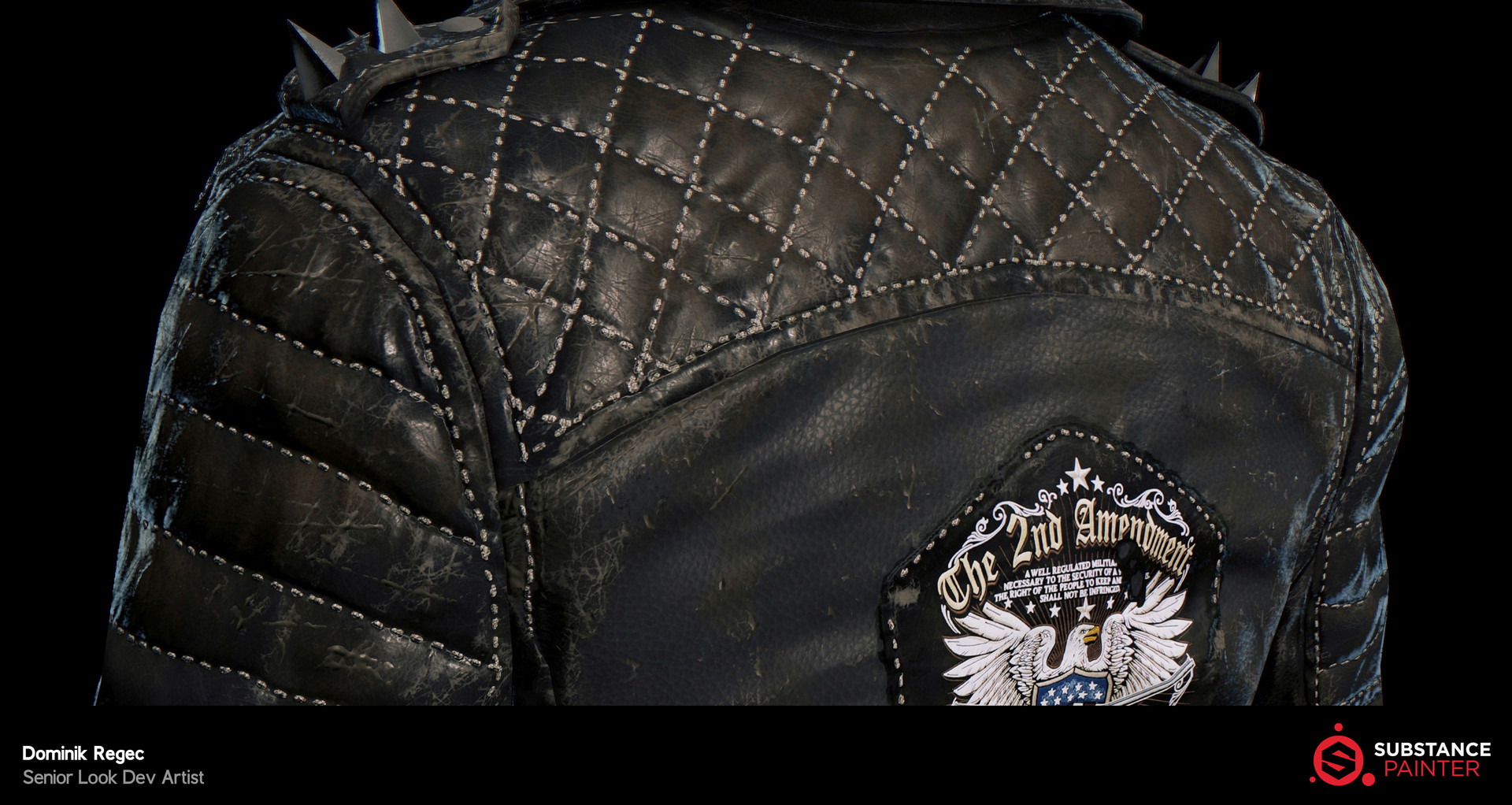 Dominik Regec - The Jacket - Texturing Practice in Substance Painter