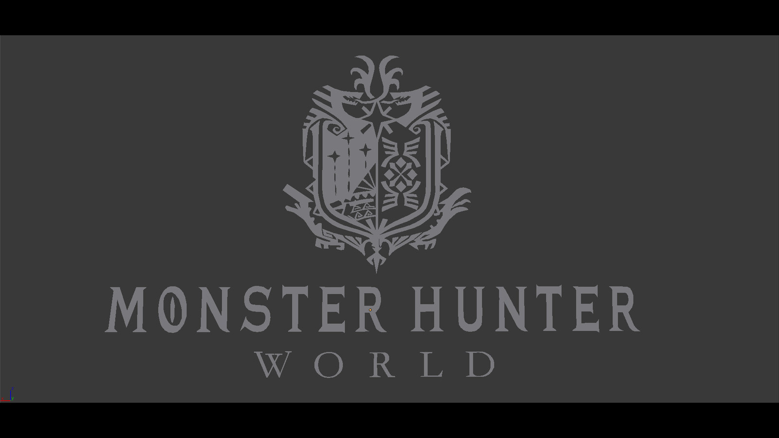 Adeel Ahmed - Process of Design - Monster Hunter World Logo | 3D Model