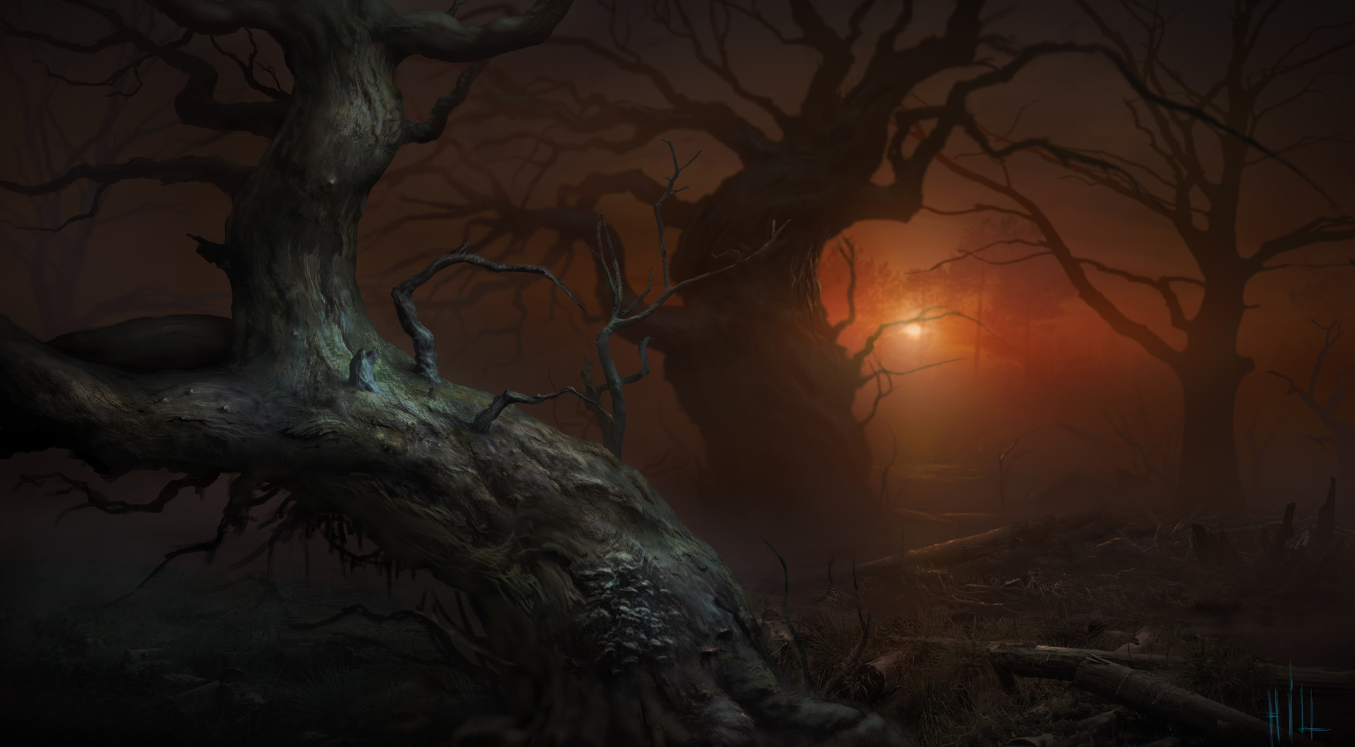 ArtStation - Dark trees