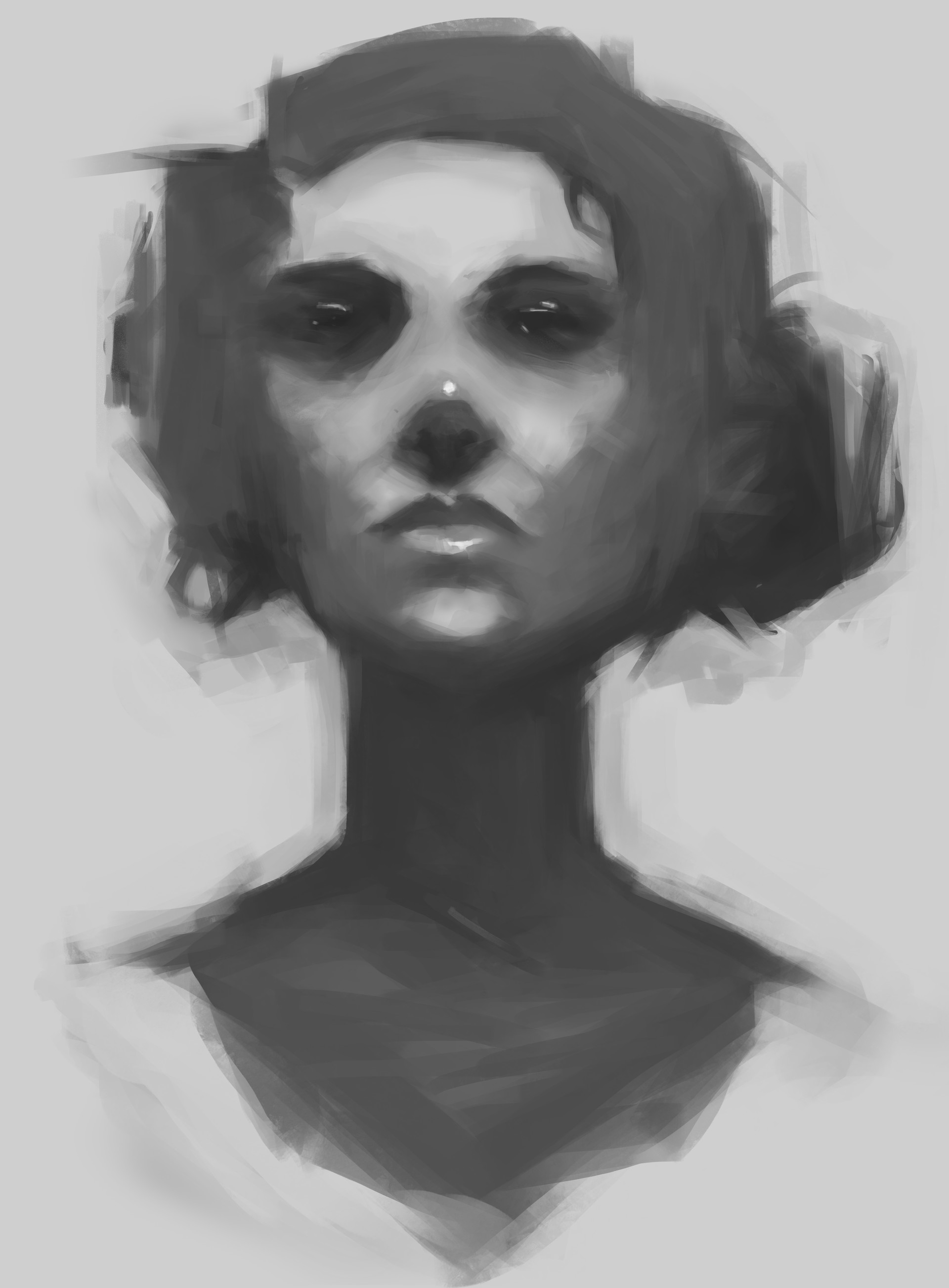 ArtStation - greyscale study