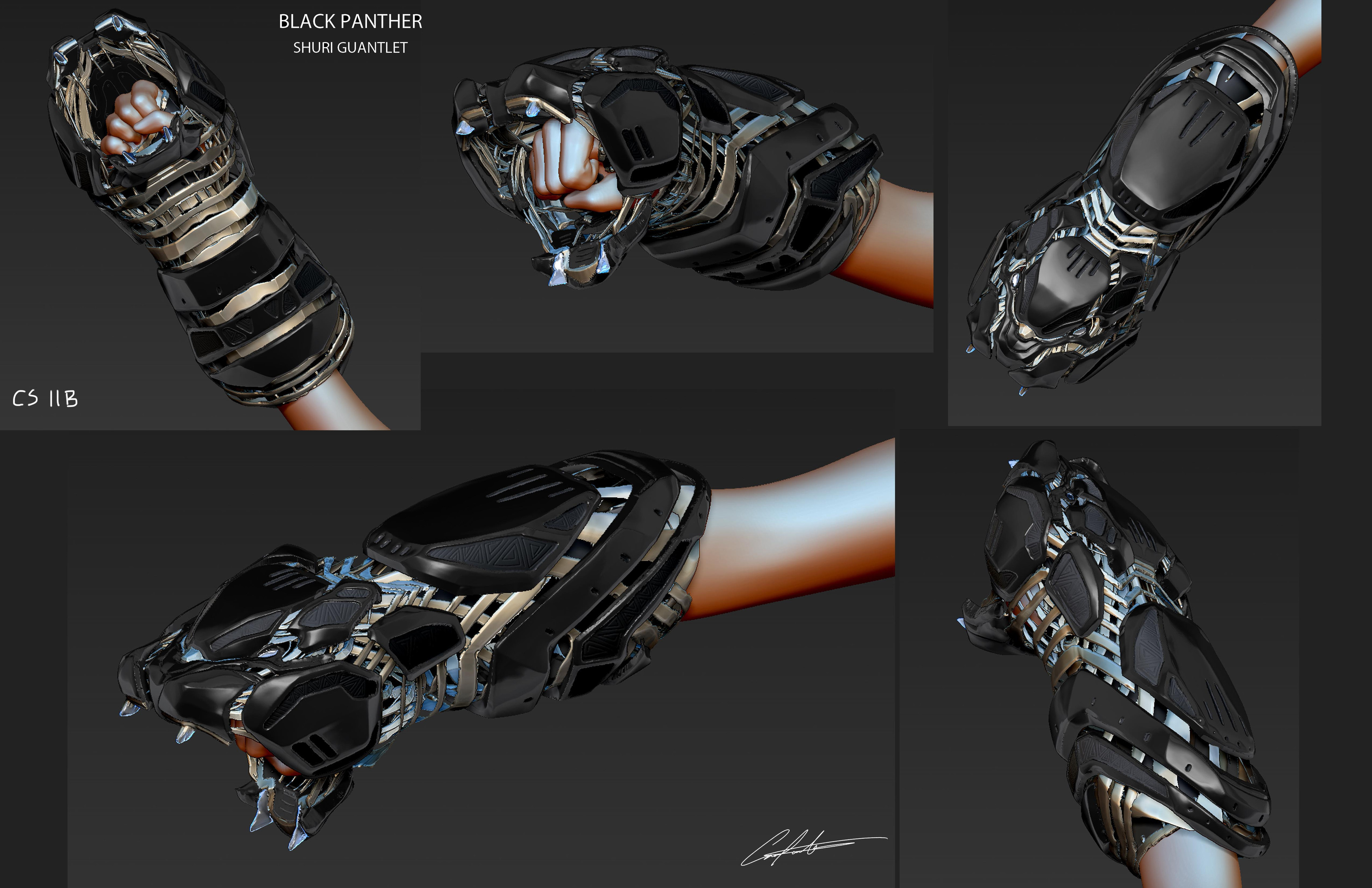 Constantine Sekeris - Black Panther Shuri Guantlet Designs