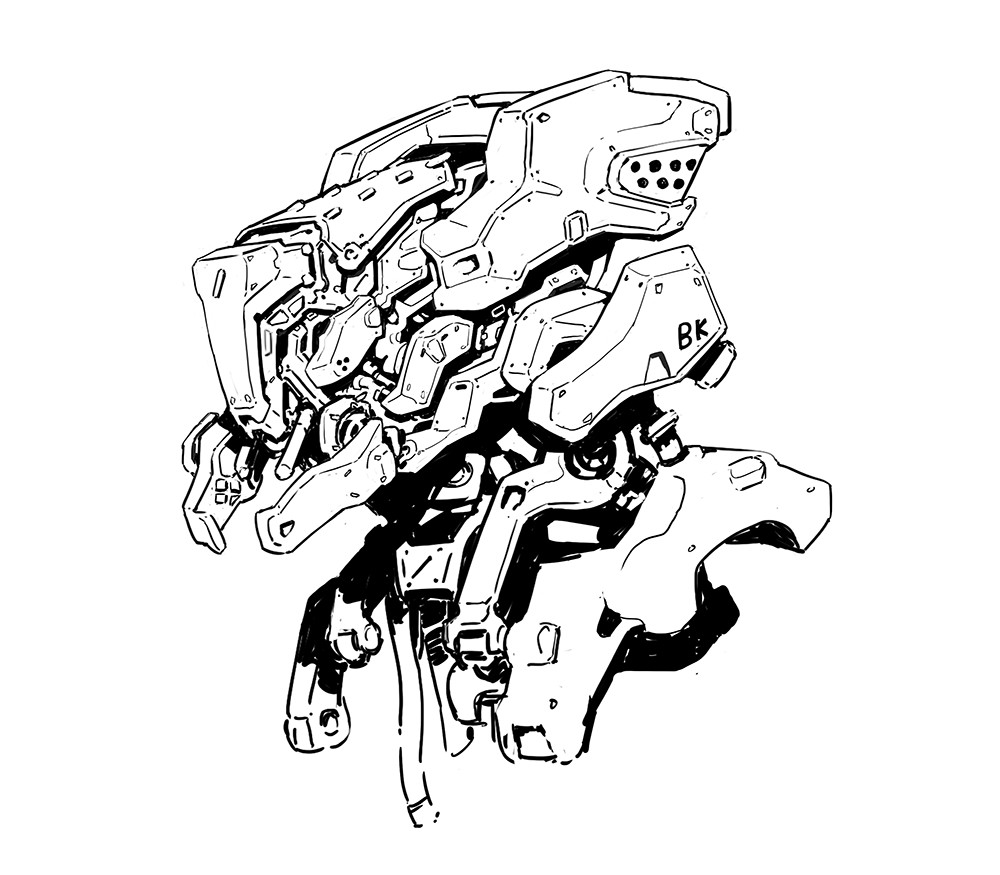 ArtStation - Robot, Face