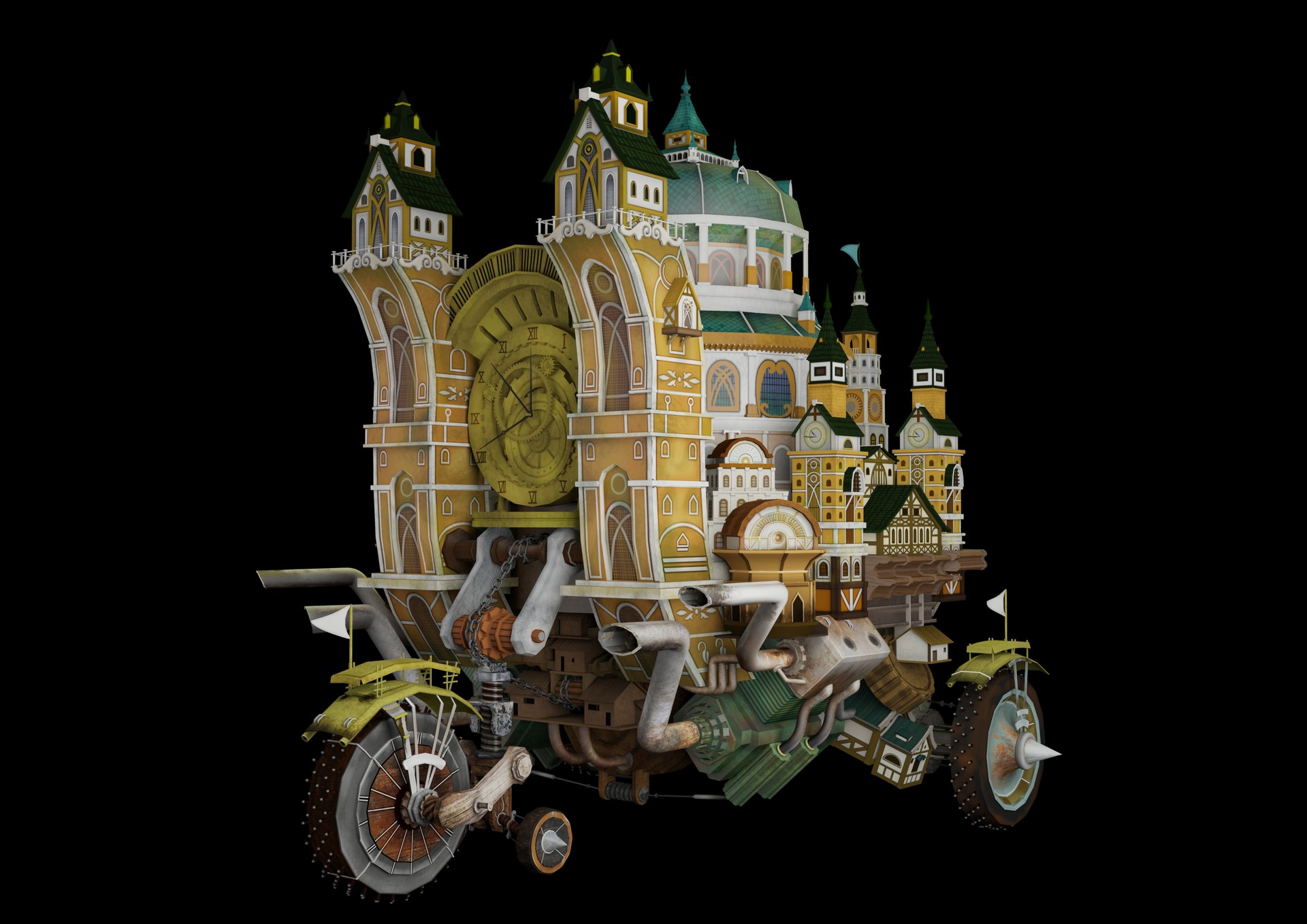 ArtStation - Low Poly Car Modeling