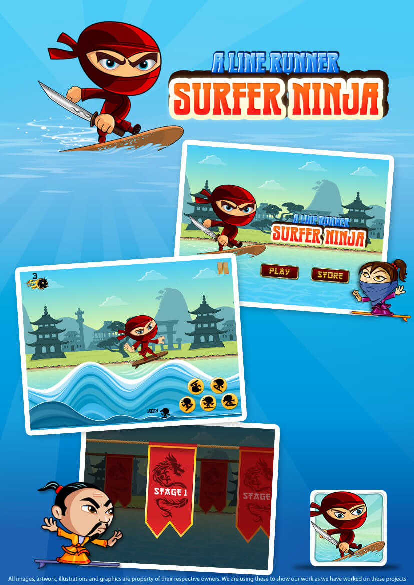 ArtStation - Surfer Ninja