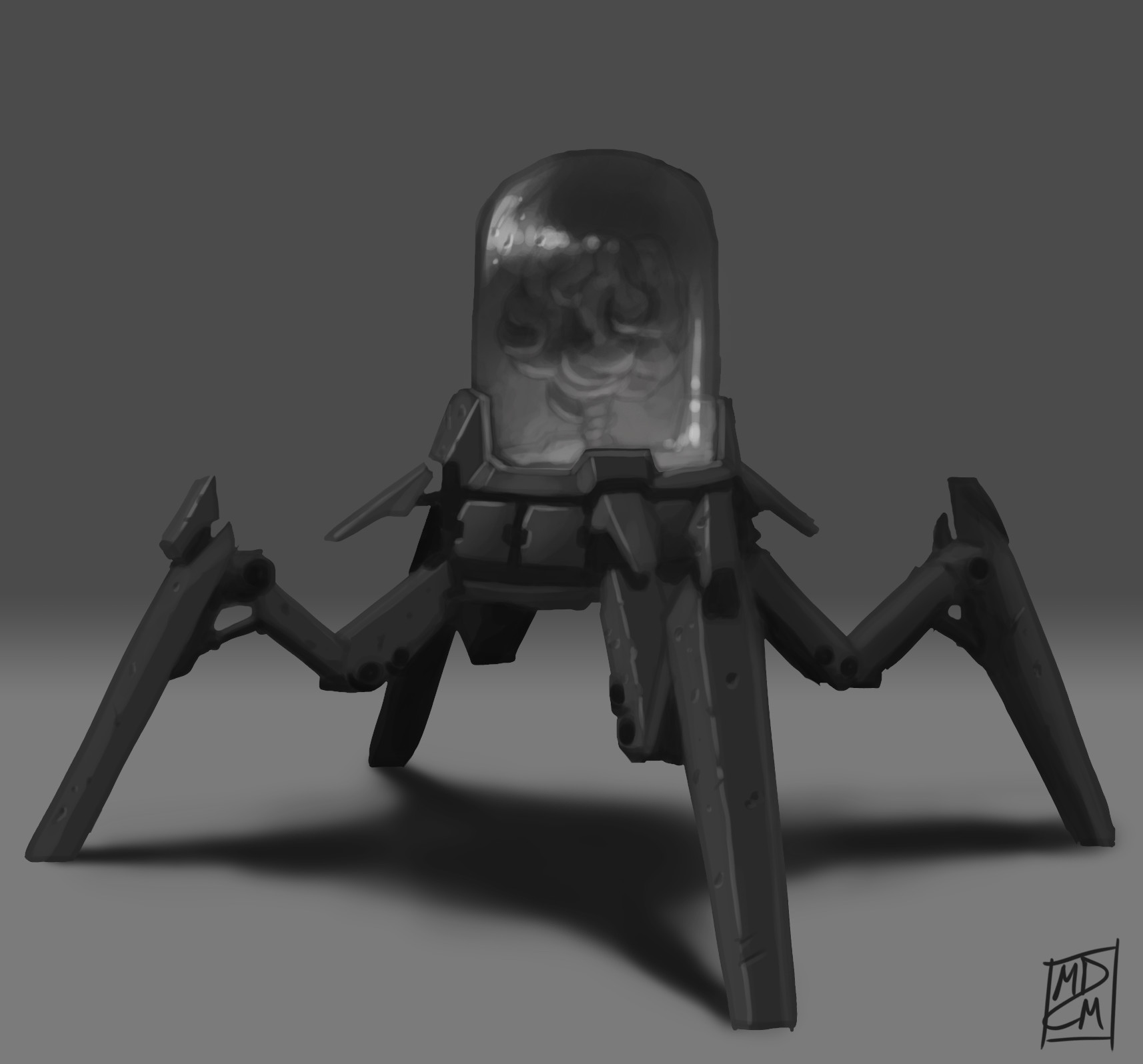 Mauricio Carrasco Artista Digital - Spider Brain - March of Robots #2