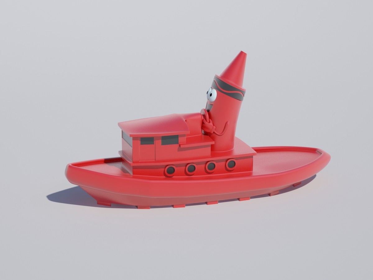 ArtStation - Crayola Crayon Boat