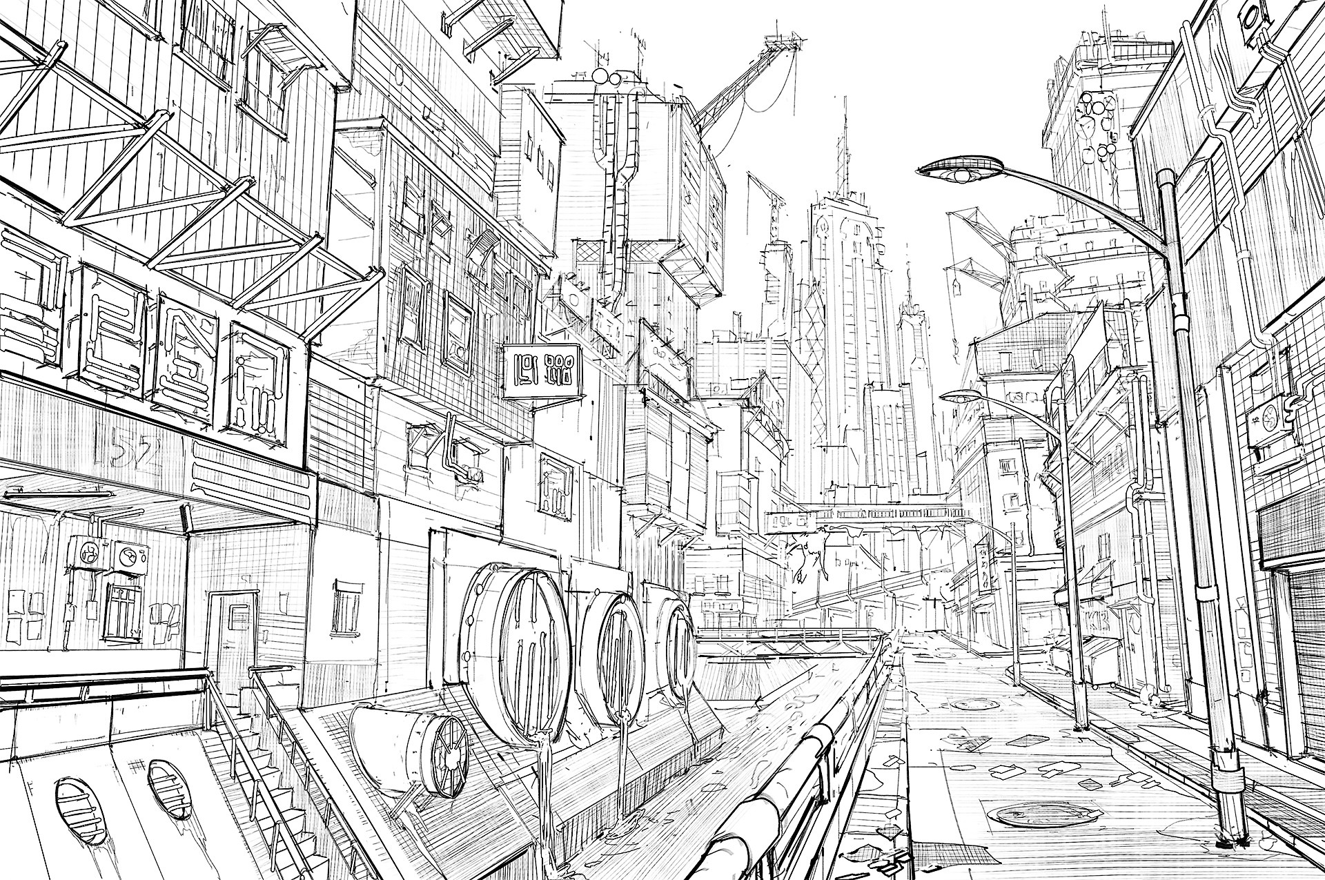 Daniel Kvasznicza - Streetview Waterway Sketch