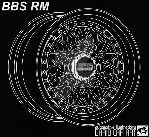 Dario Car Art - BBS Split Wheels Collection