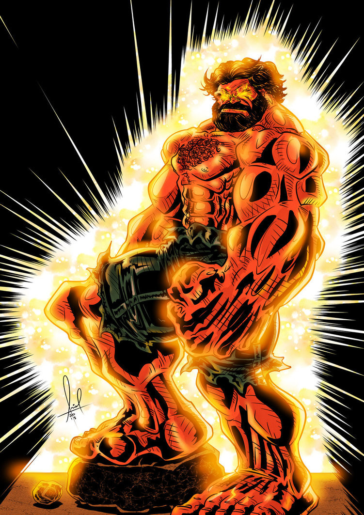 ArtStation - Red Hulk Ariel Colored