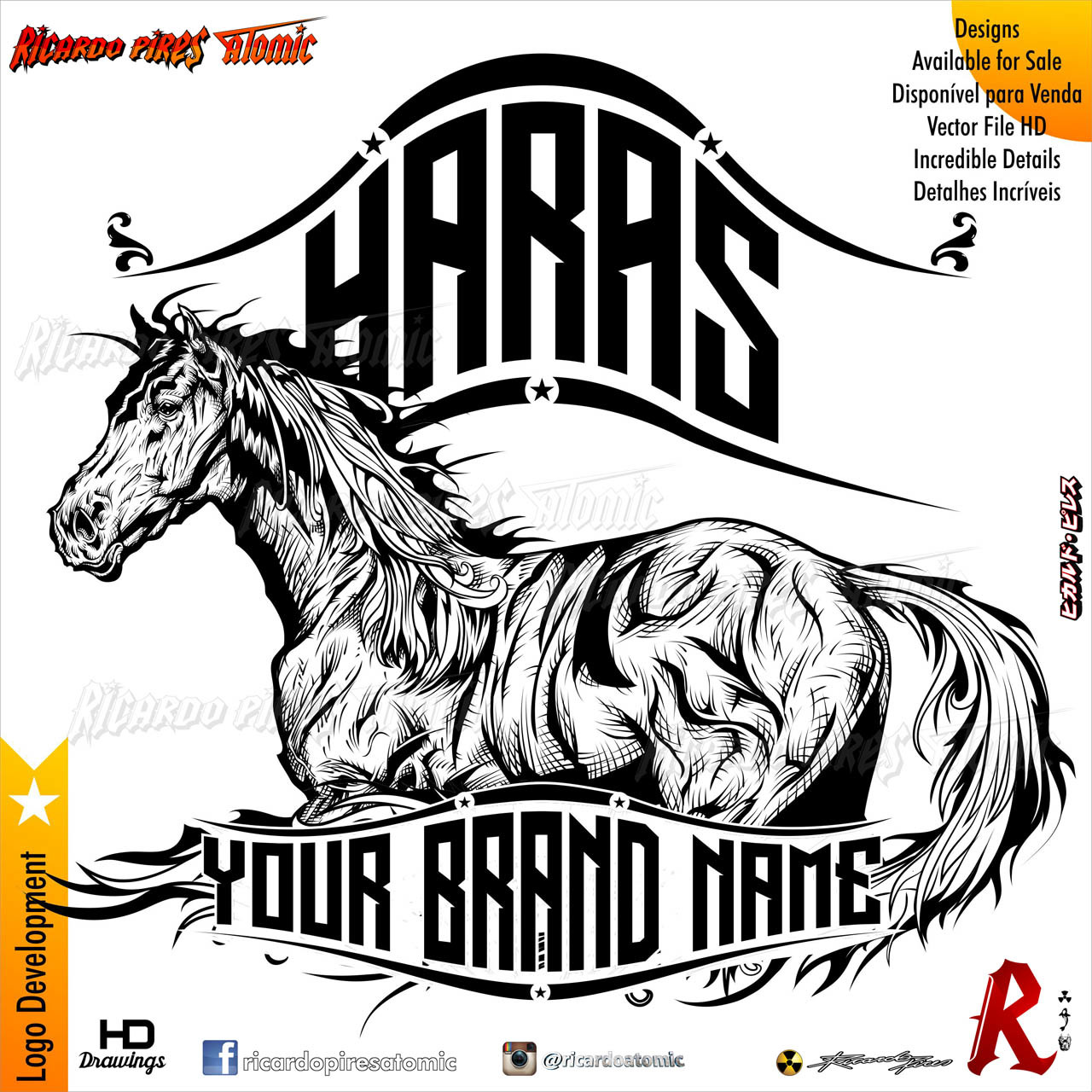 Ricardo Pires Atomic - Horse Logo
