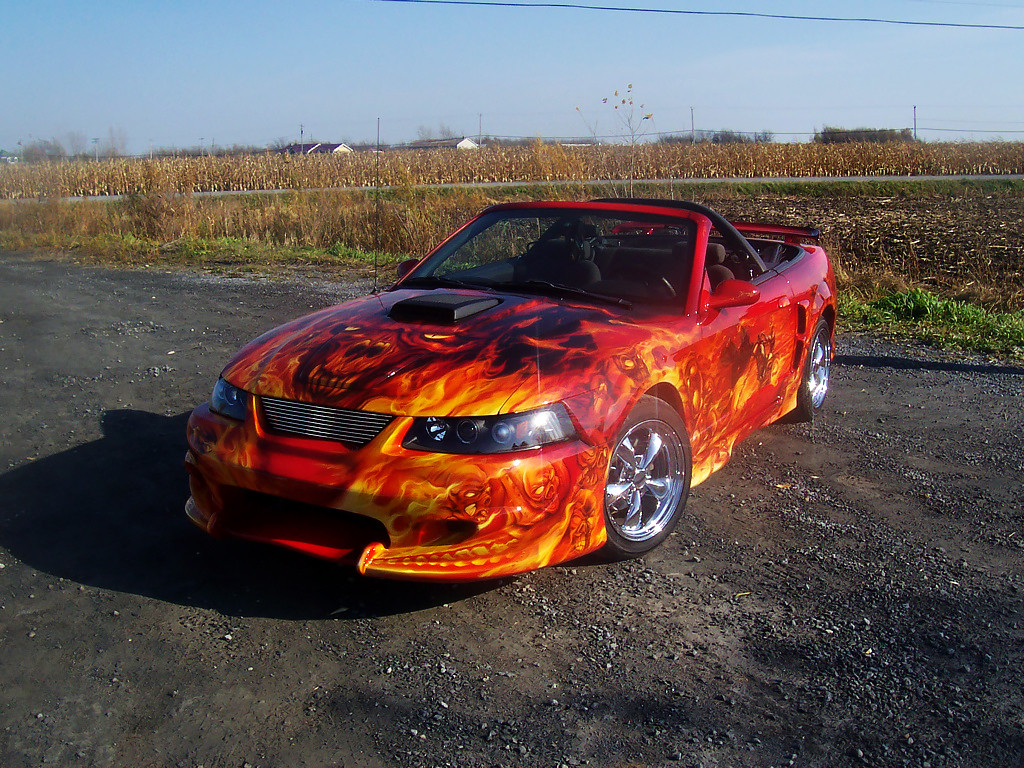 Ben National - Ghost Rider Mustang - Airbrush