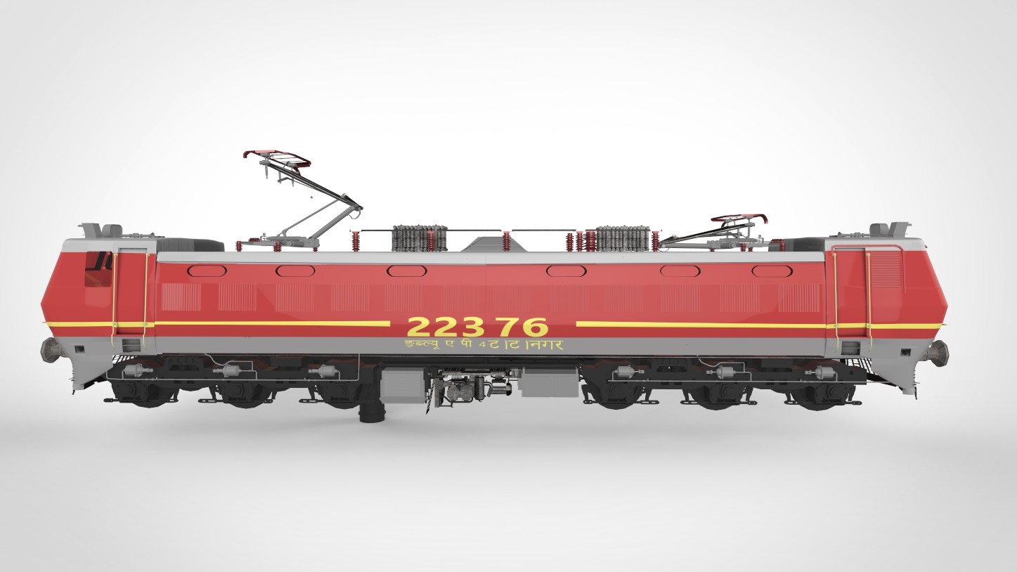 Indian Train Engine Side