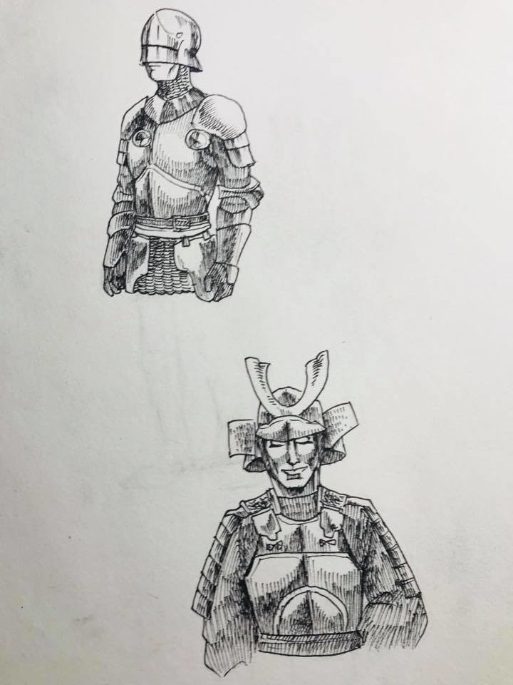 ArtStation - Armor sketch practice