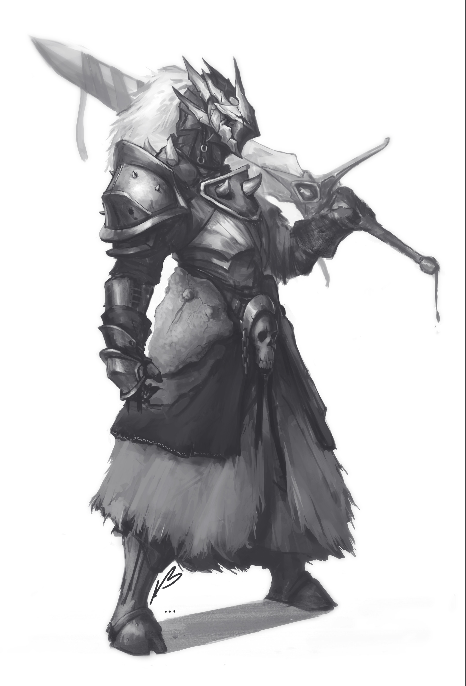 ArtStation - Dragon Slayer Sketch