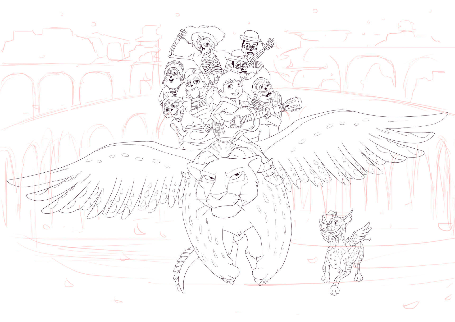 pepita coco coloring pages