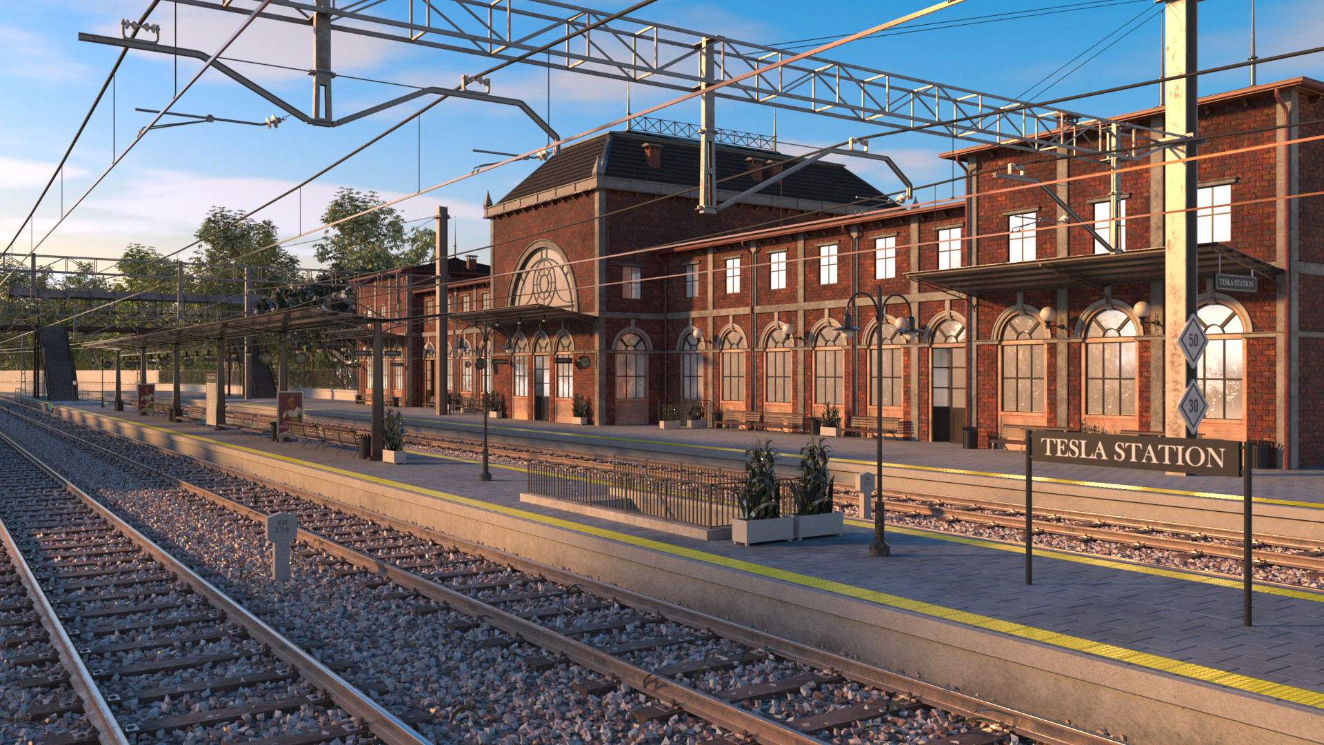 ArtStation - Railway Station Concept