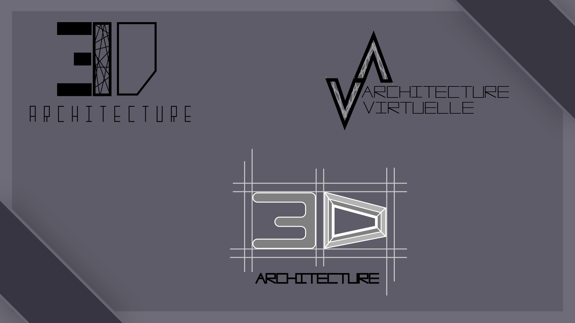 3d architecture logo