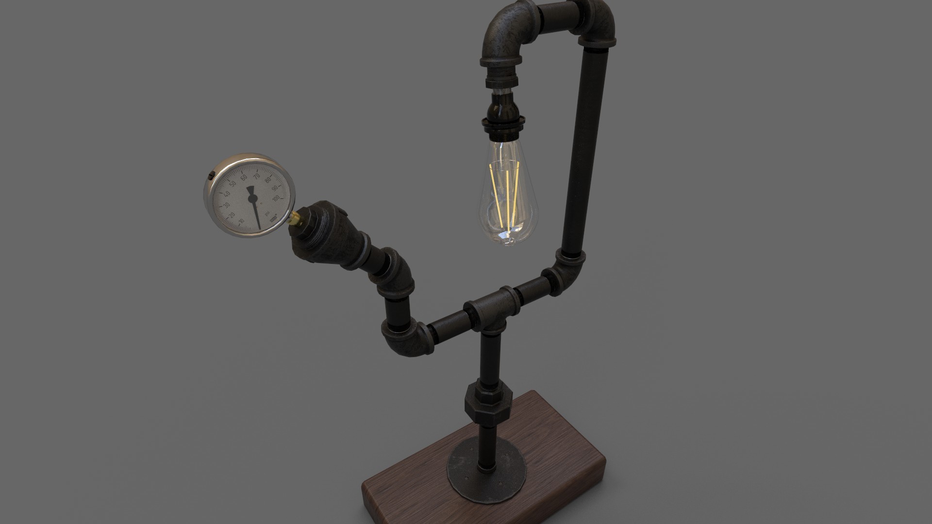 ArtStation - Pipe Lamp